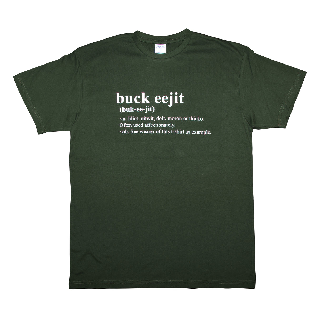 NI Tees - Buck Eejit - T-Shirt - Green – Doodle & Boom
